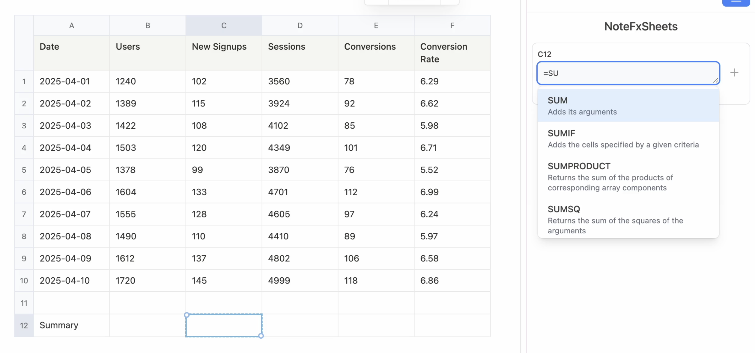 NoteFxSheets | OpenHunts